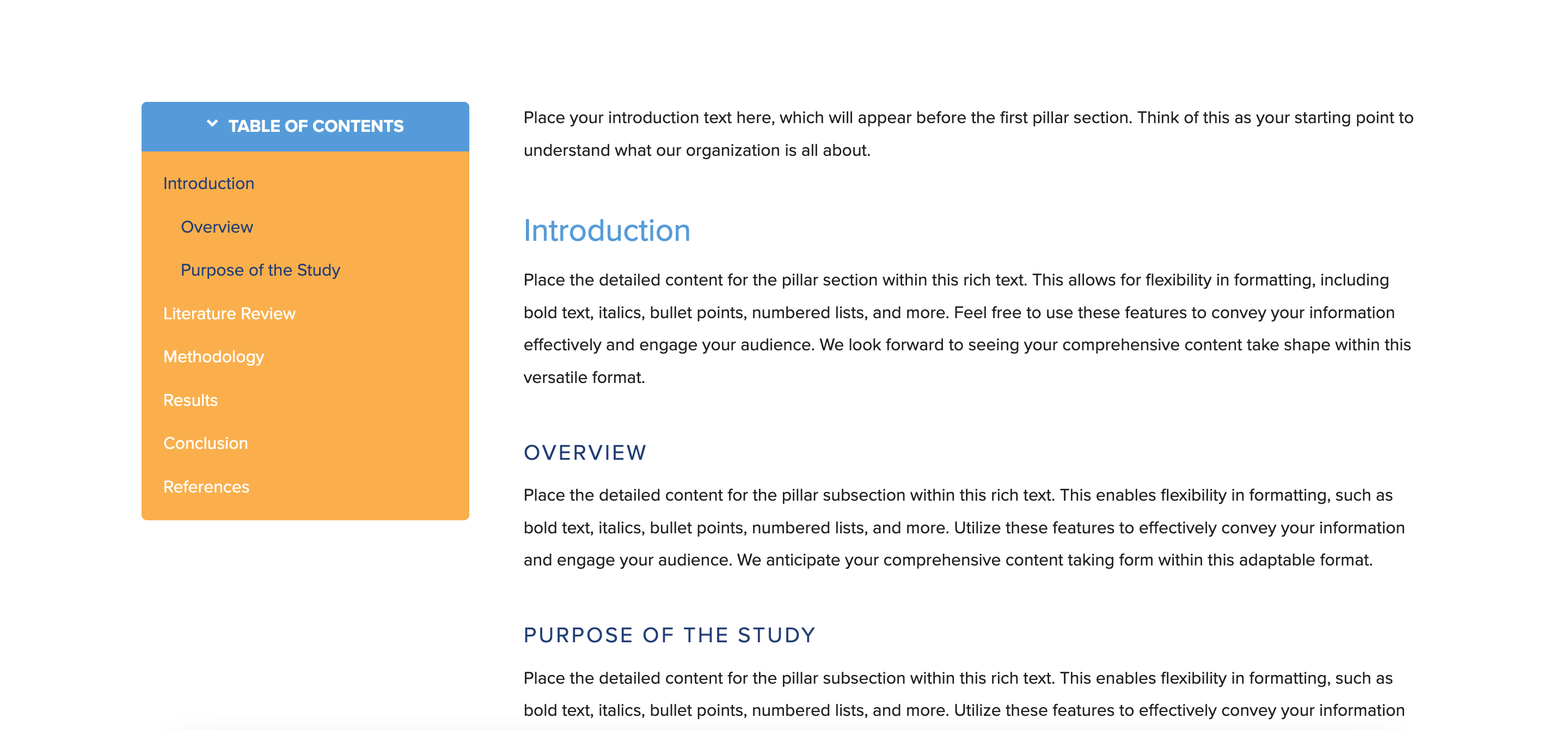 Pillar Contents Module by ClearPivot